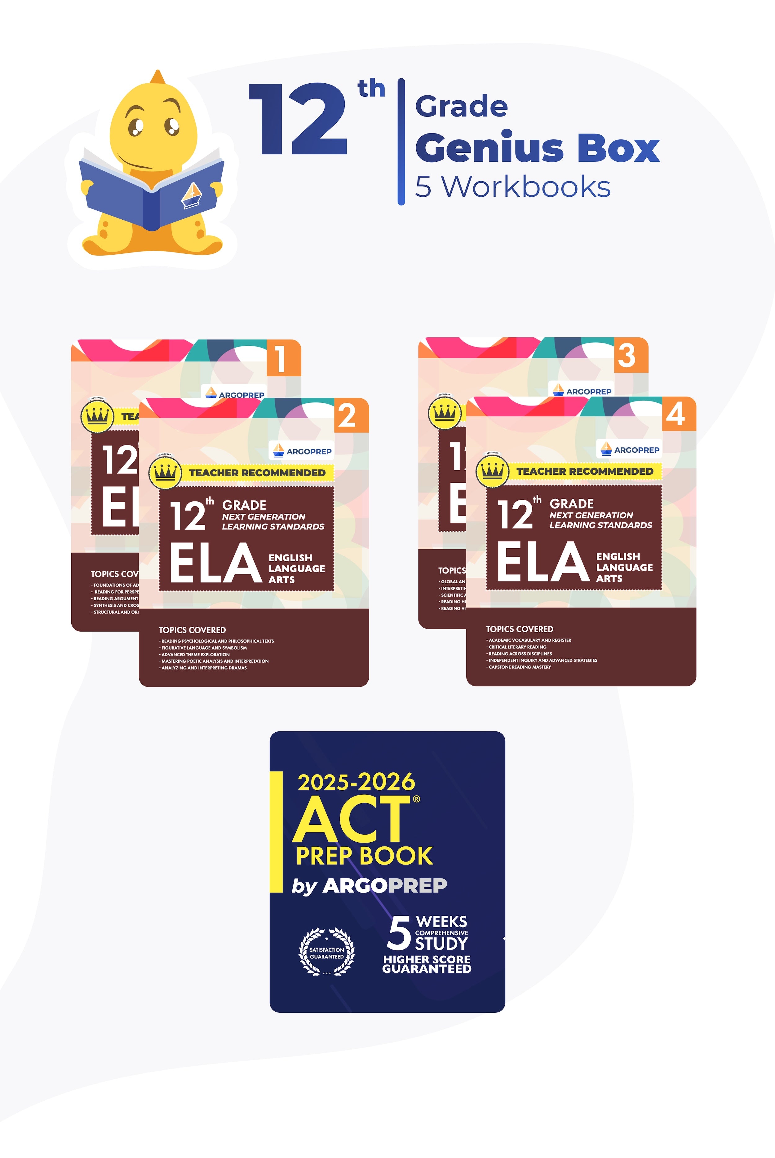 12th Grade Ultimate Bundle (5 Workbooks) – ArgoPrep