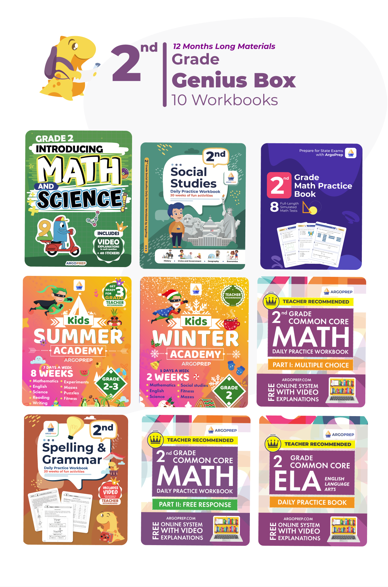 2nd Grade Ultimate Bundle (10 Workbooks) – ArgoPrep